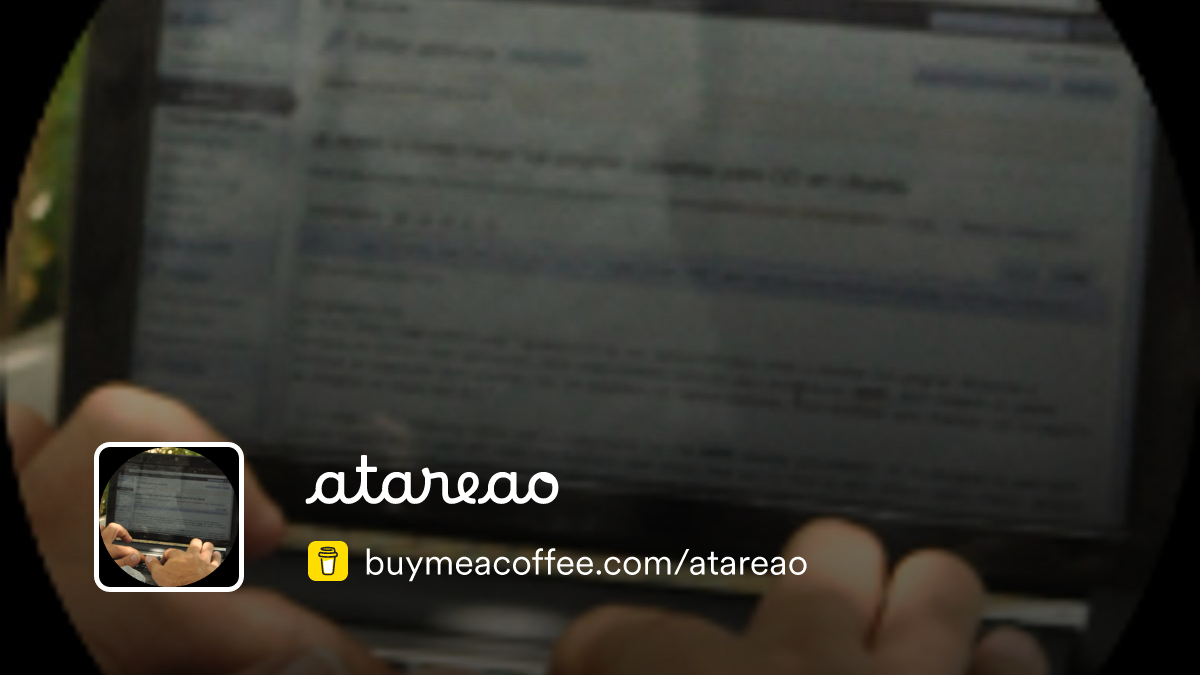 atareao is making podcast, video, tutorials and developing applications for Linux - Buymeacoffee