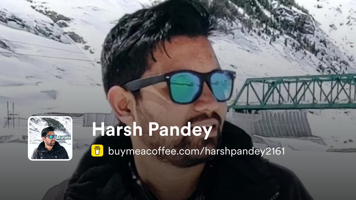 Harsh Pandey - Buymeacoffee