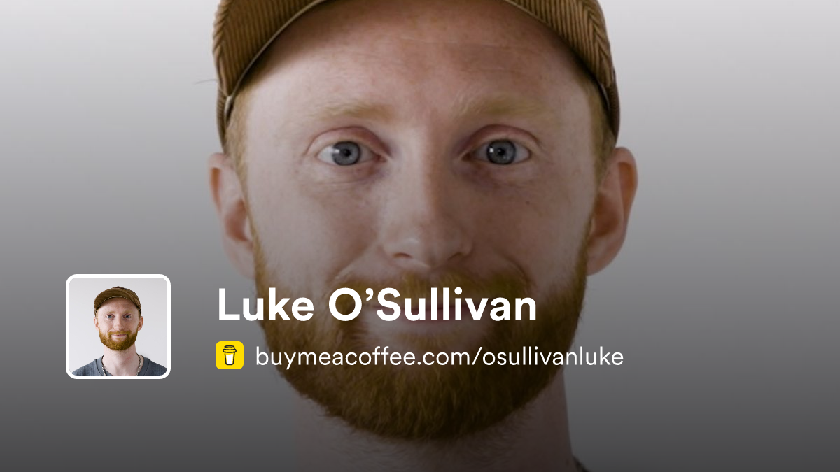 Luke O’Sullivan - Buymeacoffee