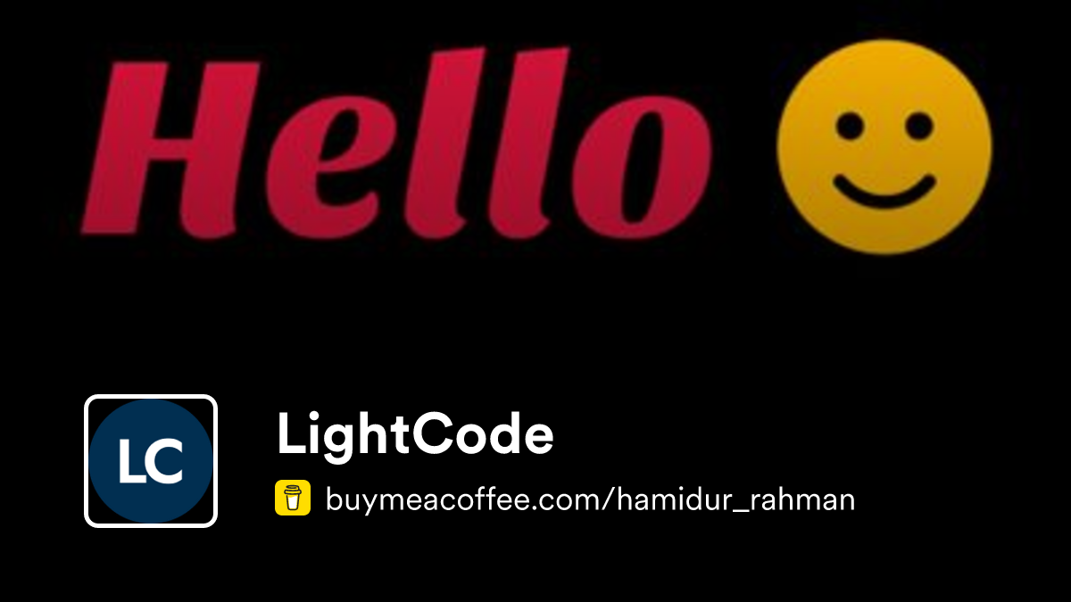 LightCode - Buymeacoffee