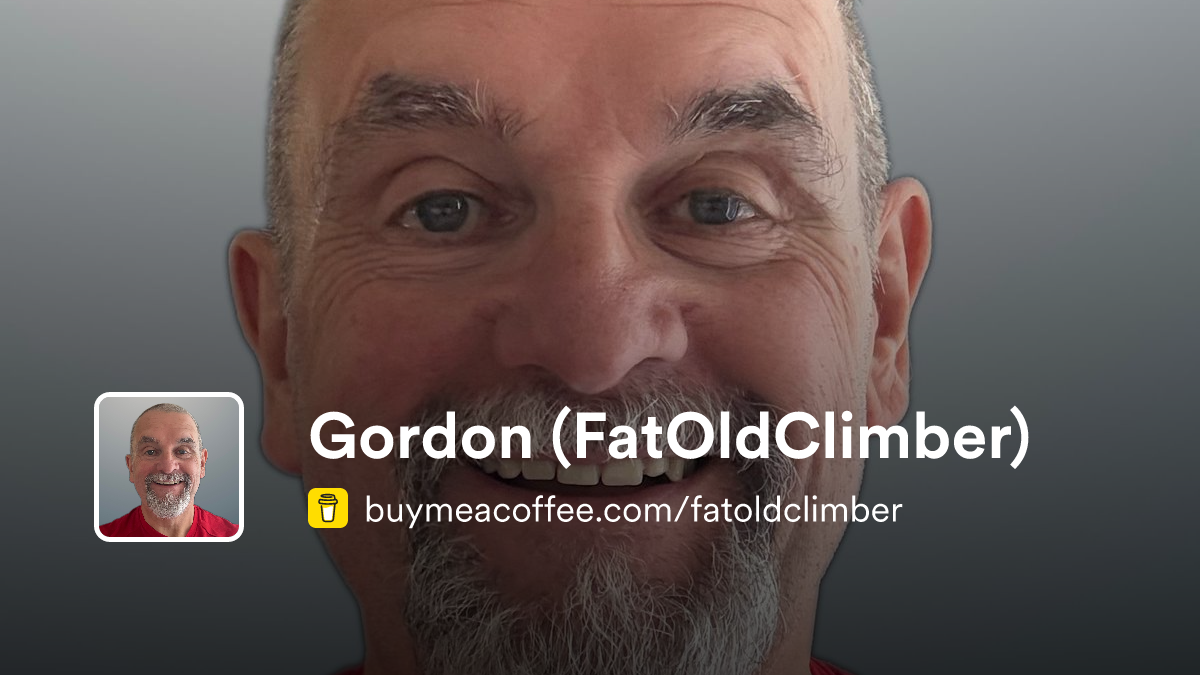 Gordon (FatOldClimber) - Buymeacoffee