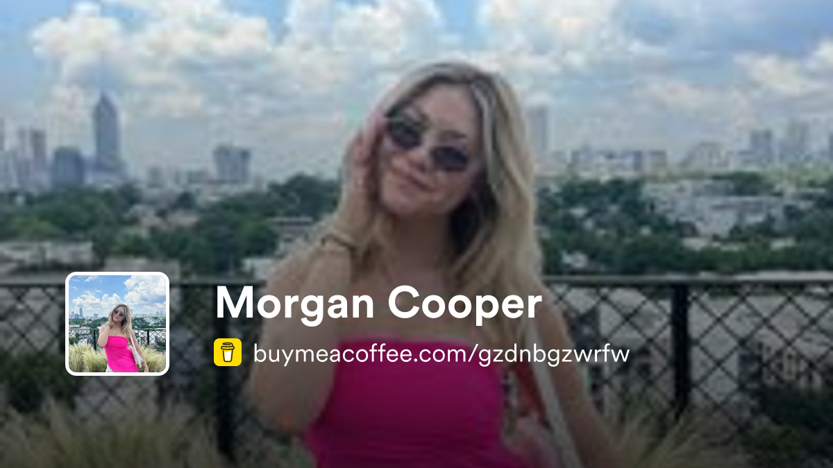 Morgan Cooper is content online - Buymeacoffee