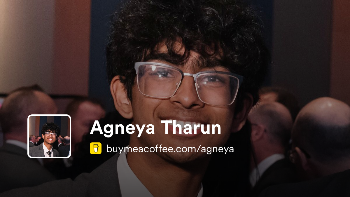Agneya Tharun - Buymeacoffee