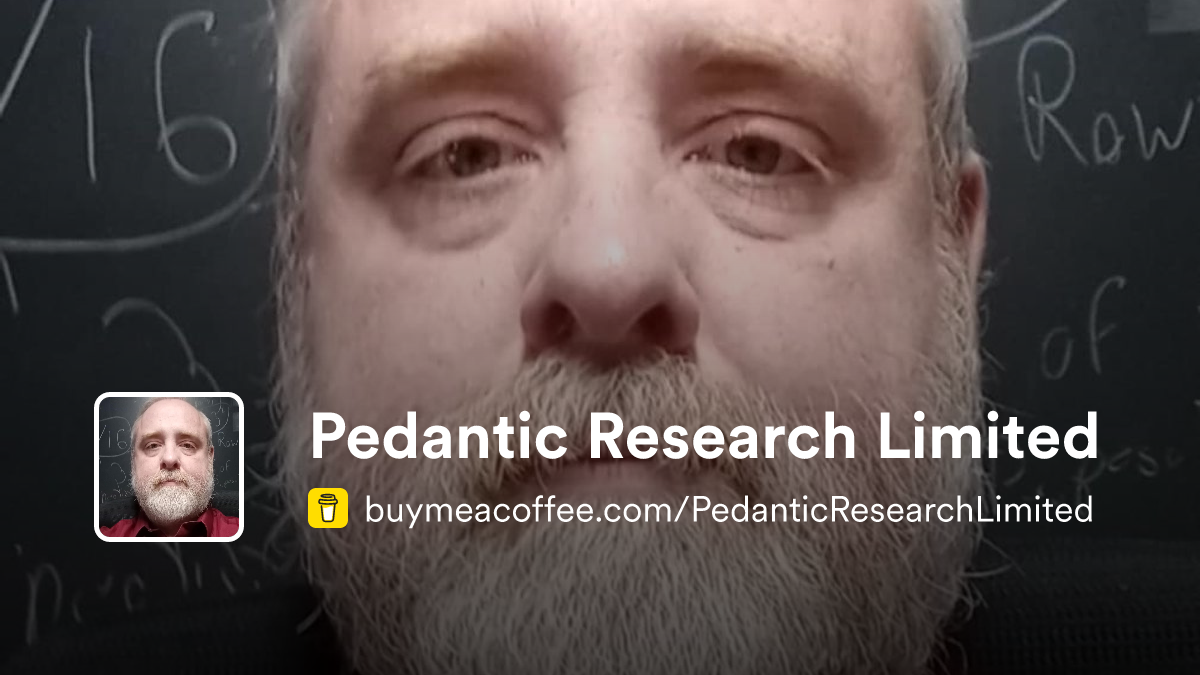 Posts | Pedantic Research Limited - Buymeacoffee