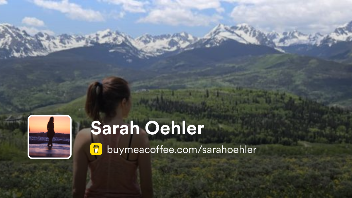 Sarah Oehler - Buymeacoffee