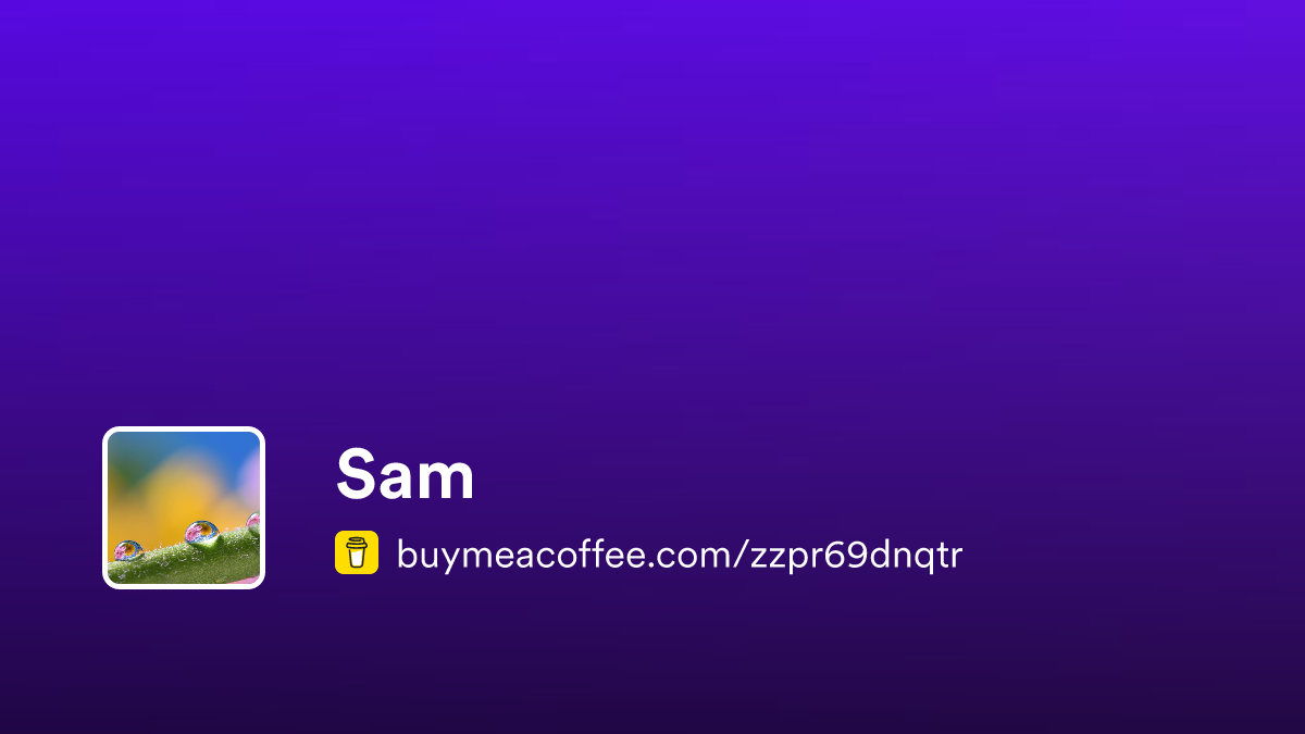 Sam - Buymeacoffee