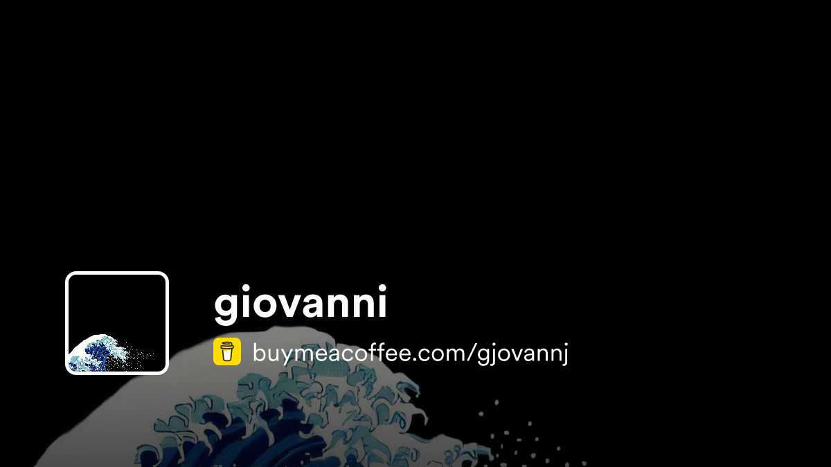 giovanni - Buymeacoffee