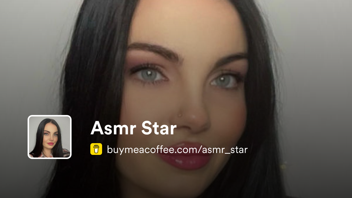 Asmr Star - Buymeacoffee