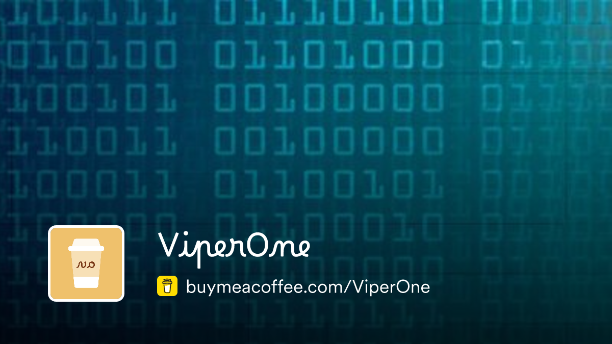 ViperOne is Eductation Security Content - Buymeacoffee