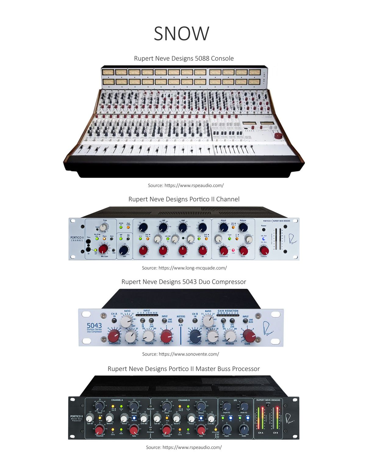 Acustica Audio SNOW - Gear Overview — Fabulous Audio Recipes - Buymeacoffee