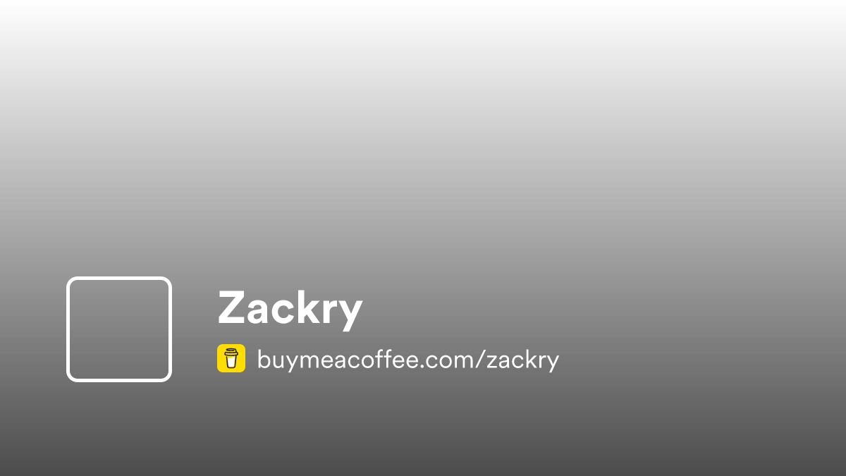 Zackry - Buymeacoffee