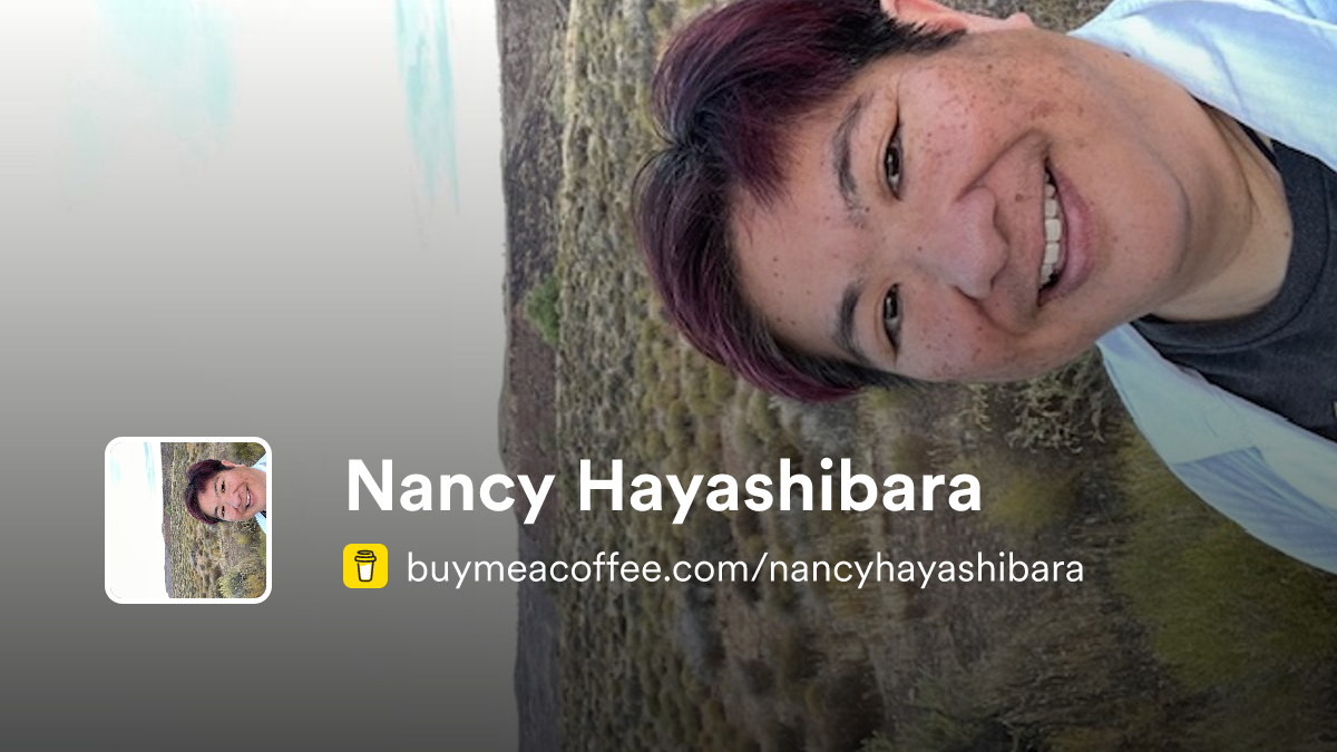 Nancy Hayashibara - Buymeacoffee