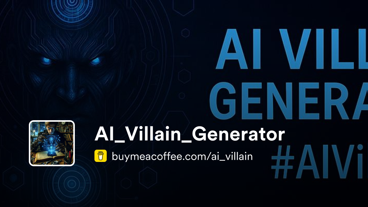 AI_Villain_Generator is AI Villains & AI Images of villains. - Buymeacoffee