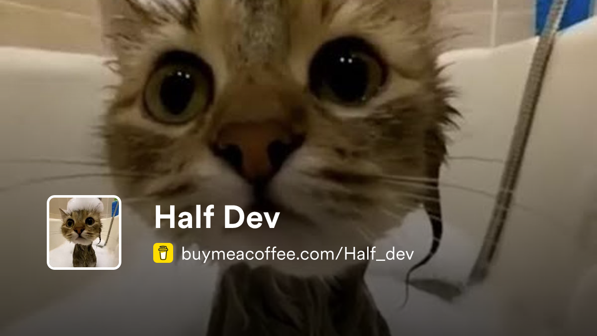 Half Dev - Buymeacoffee