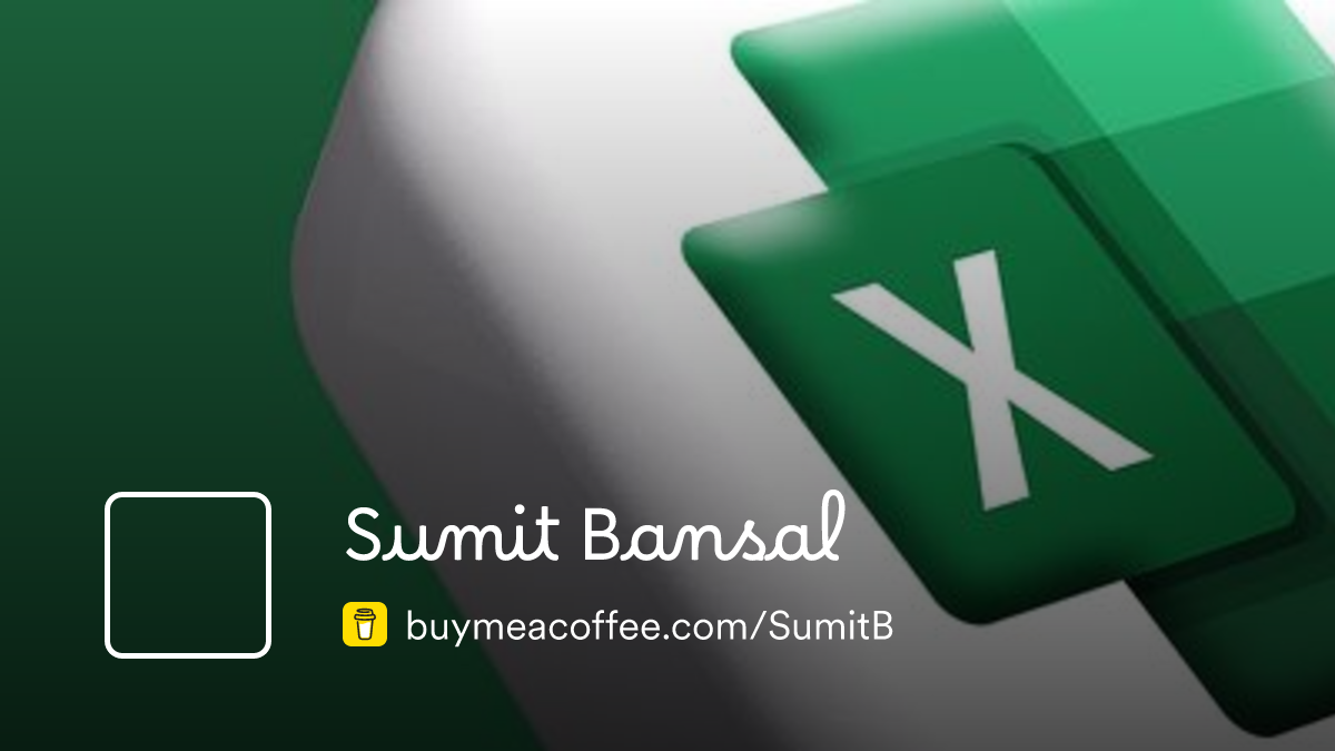 Sumit Bansal is trying to help people get the best out of MS Excel ...
