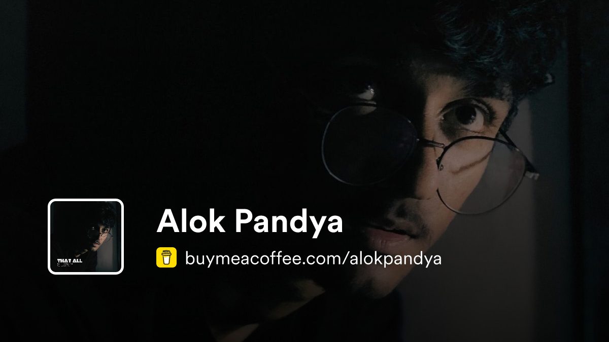 Alok Pandya - Buymeacoffee