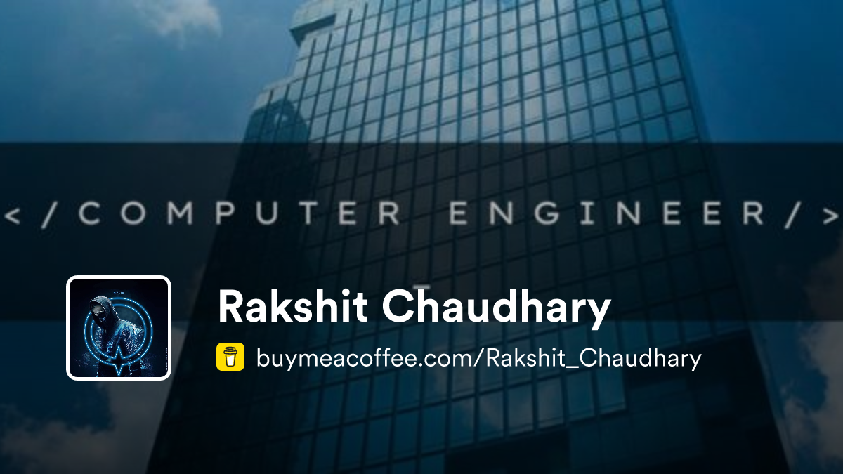 Rakshit Chaudhary - Buymeacoffee