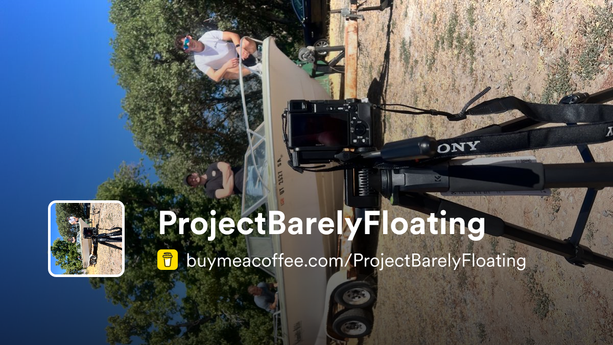ProjectBarelyFloating is We’re building a boat - Buymeacoffee