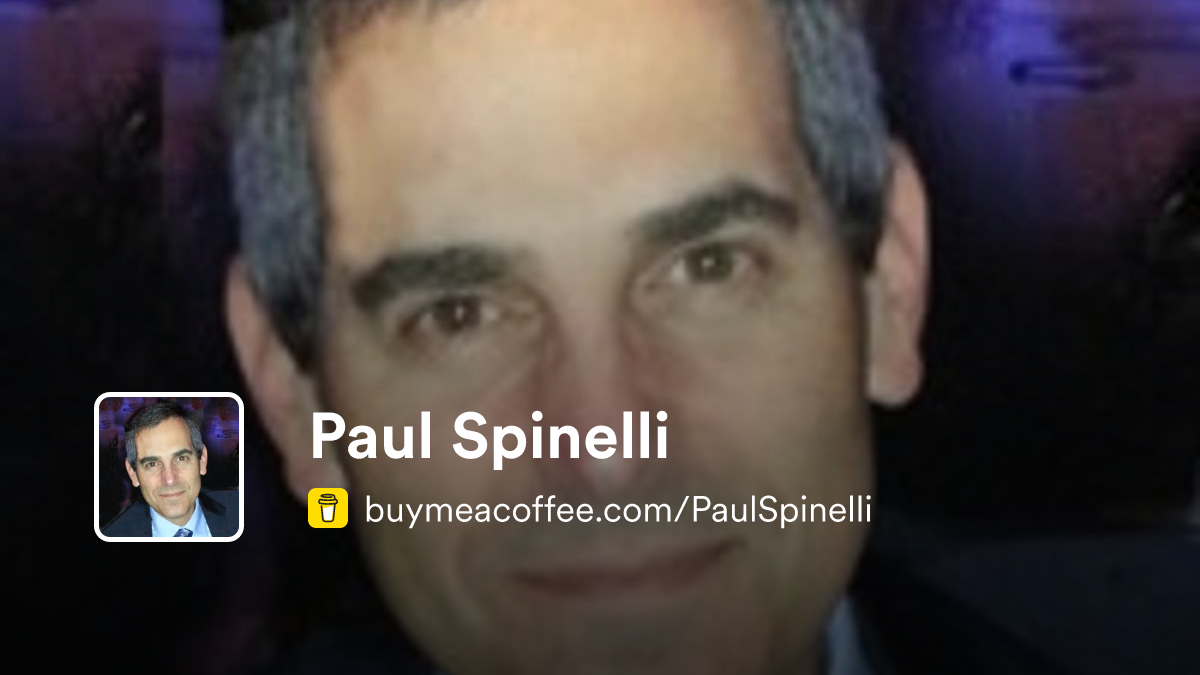 Paul Spinelli - Buymeacoffee