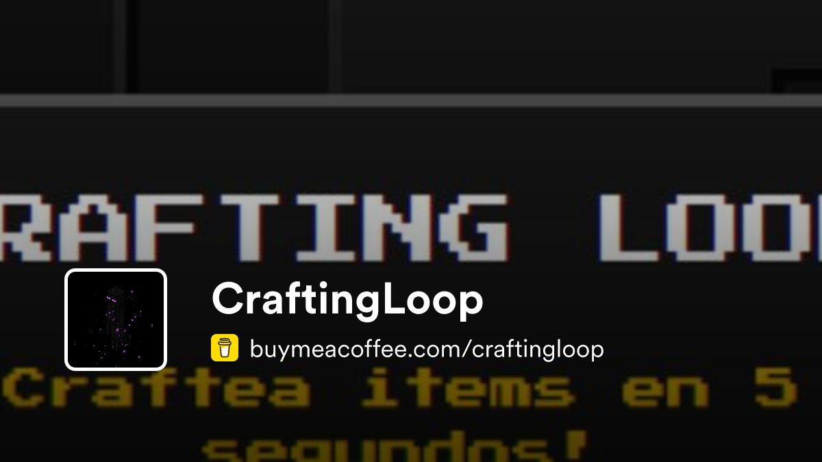 CraftingLoop - Buymeacoffee