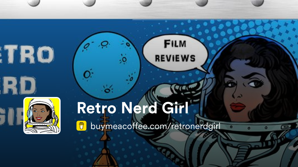 Retro Nerd Girl - Buymeacoffee