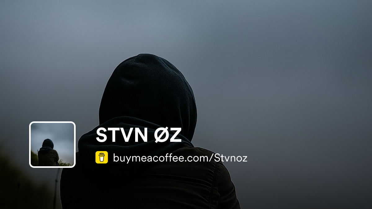 STVN ØZ - Buymeacoffee
