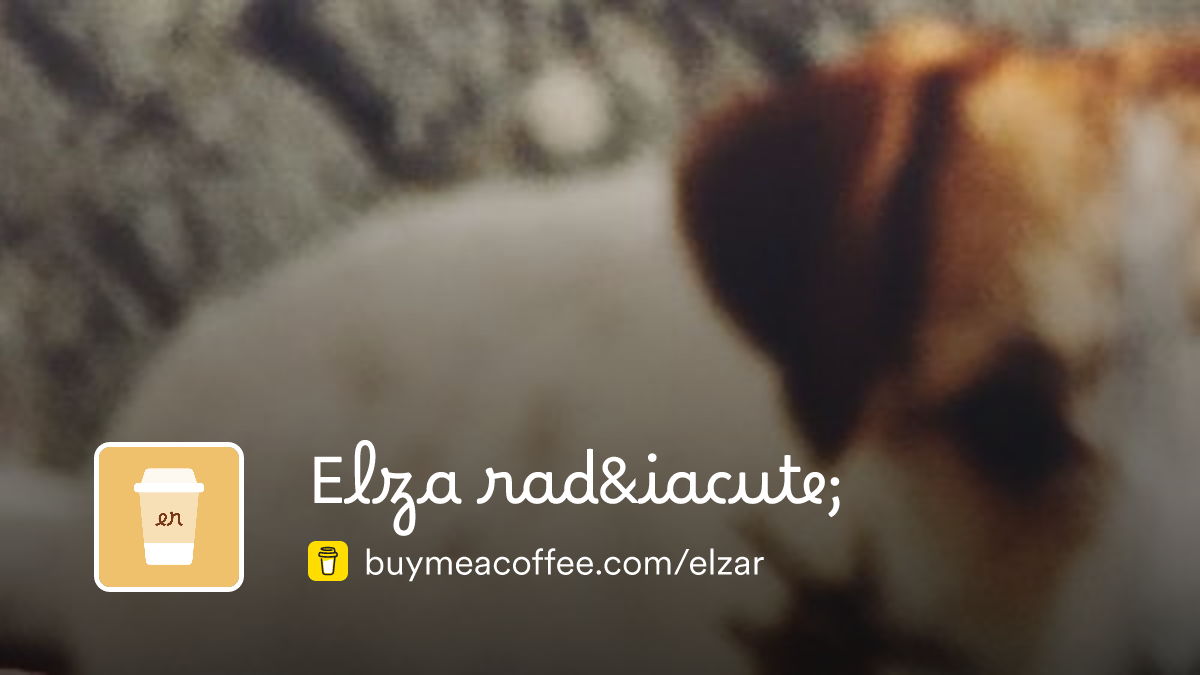 Elza radí is dog vetblog - Buymeacoffee