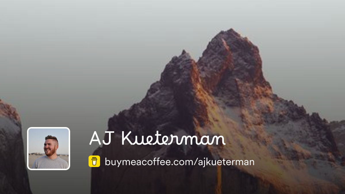 AJ Kueterman is Building iOS and macOS apps that do little things well. - Buymeacoffee