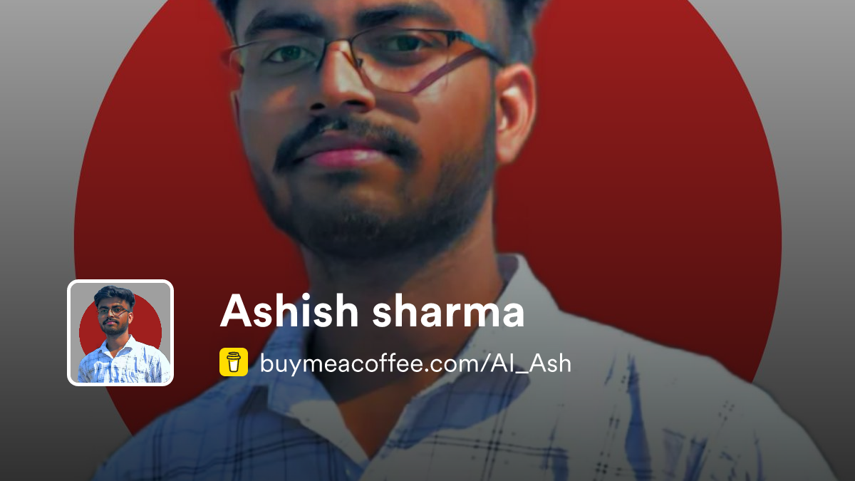 Ashish sharma - Buymeacoffee