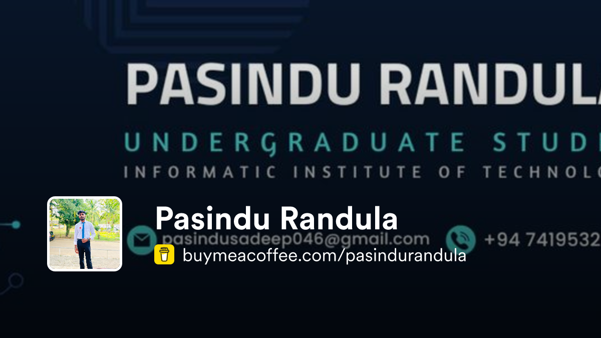 Pasindu Randula - Buymeacoffee