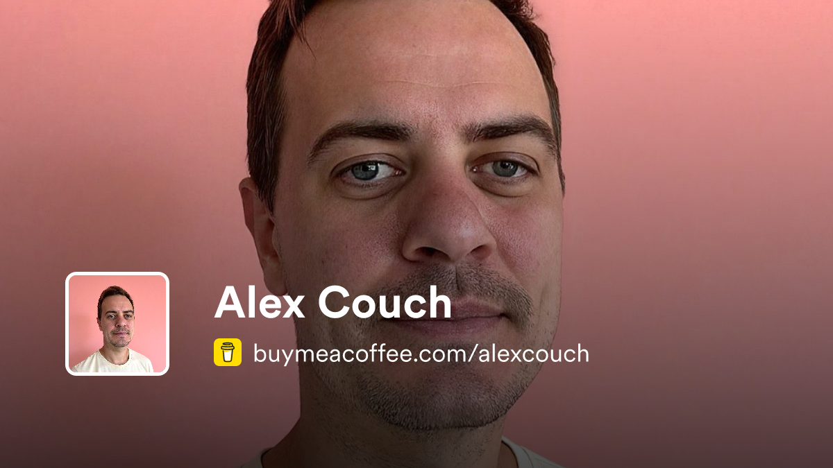 Alex Couch - Buymeacoffee