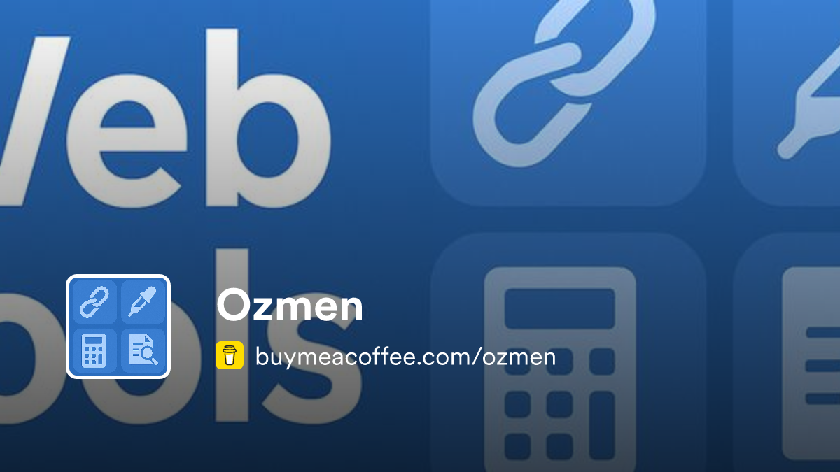 Ozmen - Buymeacoffee