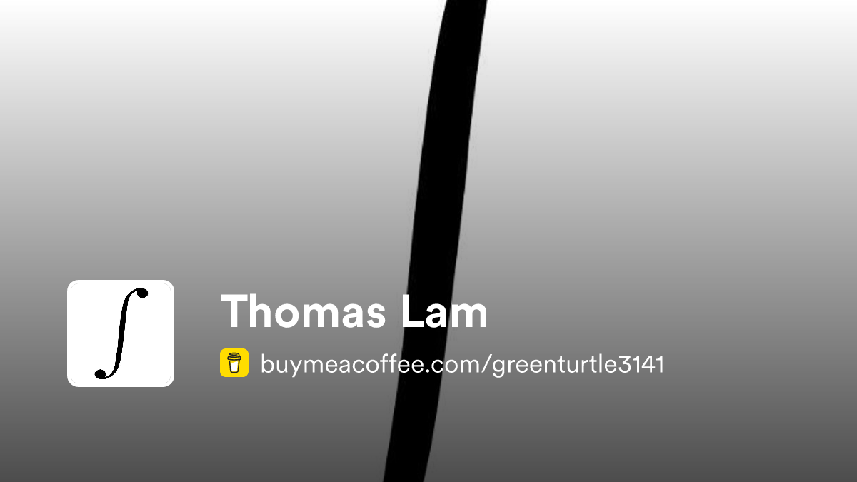 Thomas Lam - Buymeacoffee