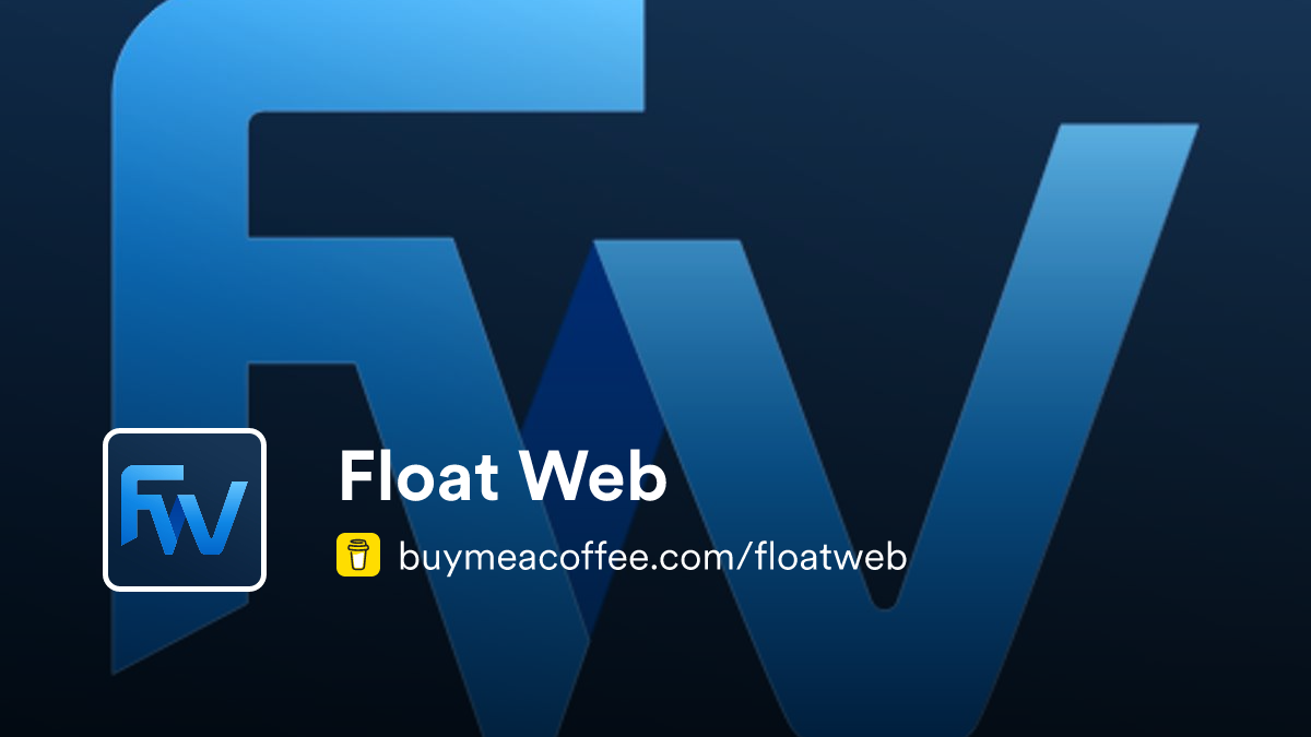 Float Web - Buymeacoffee