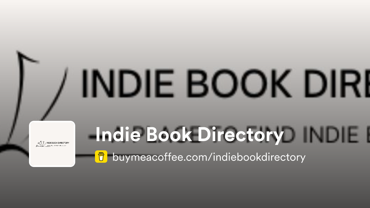 Indie Book Directory - Buymeacoffee