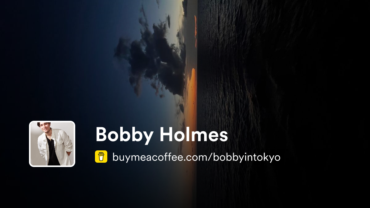 Bobby Holmes - Buymeacoffee