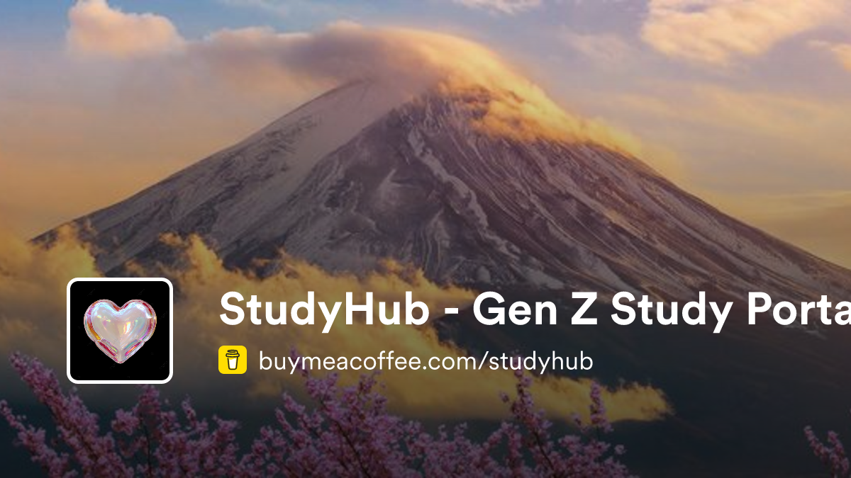 StudyHub - Gen Z Study Portal - Buymeacoffee