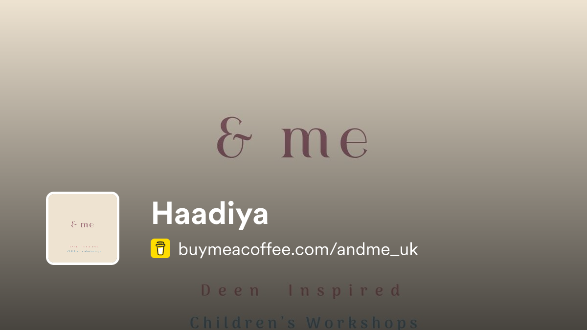 Haadiya - Buymeacoffee