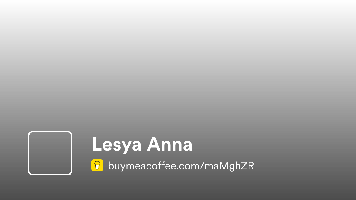 Lesya Anna - Buymeacoffee