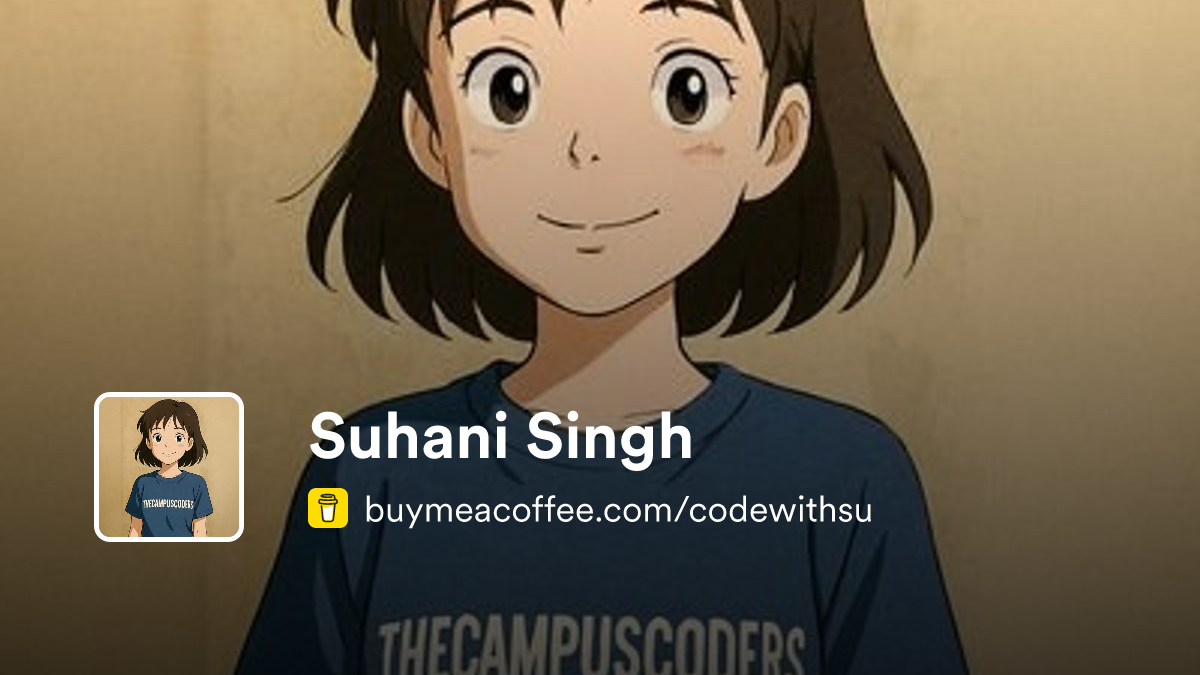Suhani Singh - Buymeacoffee