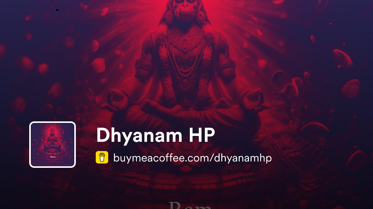 Dhyanam HP - Buymeacoffee