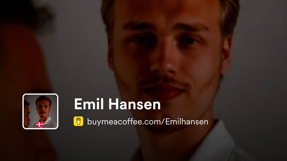 Emil Hansen - Buymeacoffee