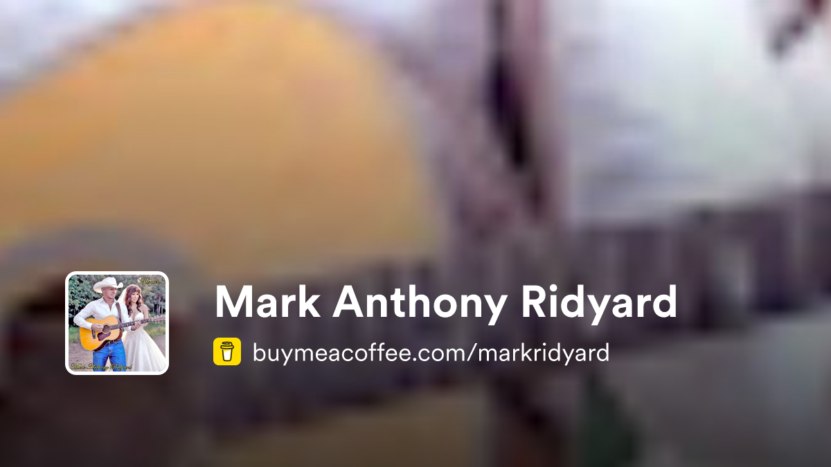 Mark Anthony Ridyard - Buymeacoffee