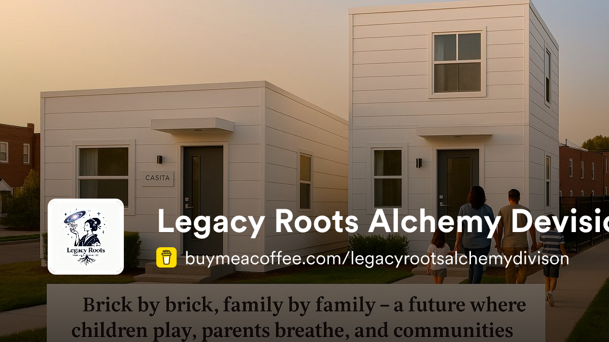 Legacy Roots Alchemy Devision is Community Service - Rooted In Legacy building - Buymeacoffee
