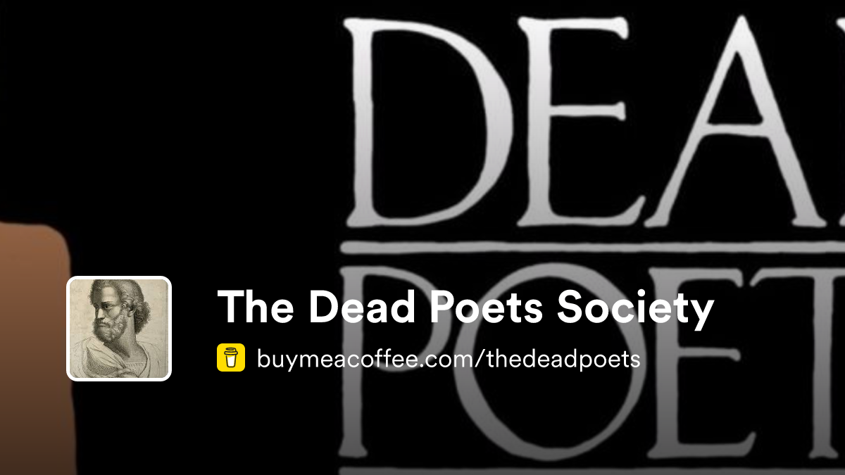 The Dead Poets Society - Buymeacoffee