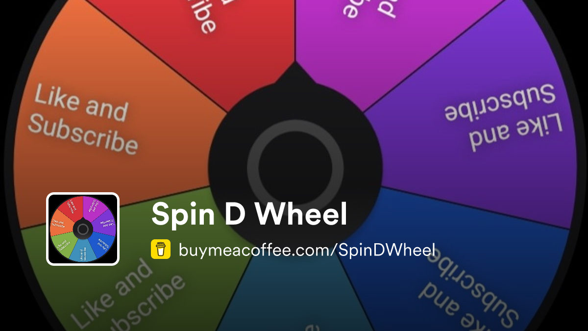 Spin D Wheel - Buymeacoffee