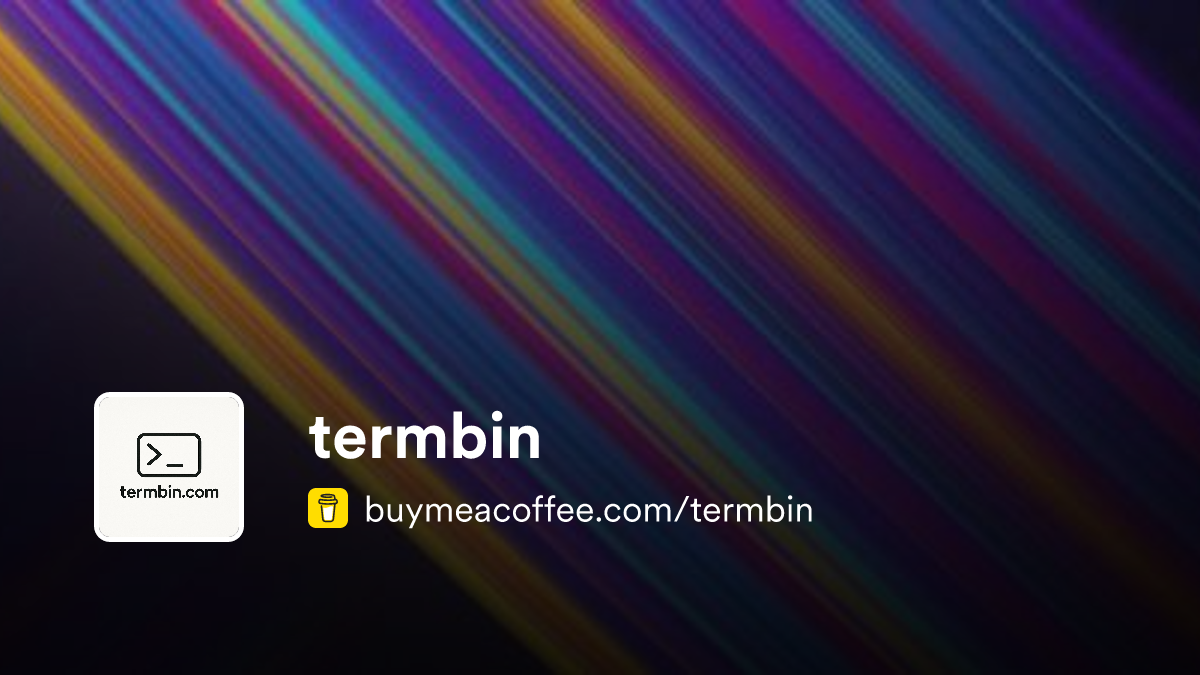 termbin - Buymeacoffee