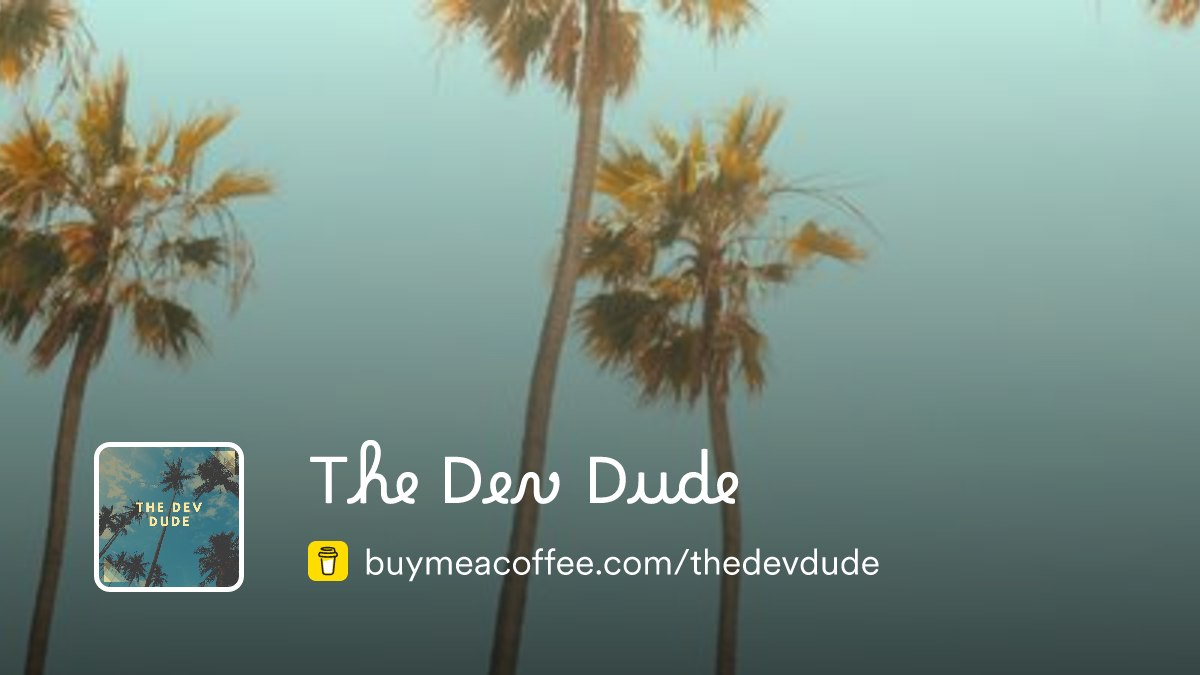 The Dev Dude is making life easier for indie devs. - Buymeacoffee