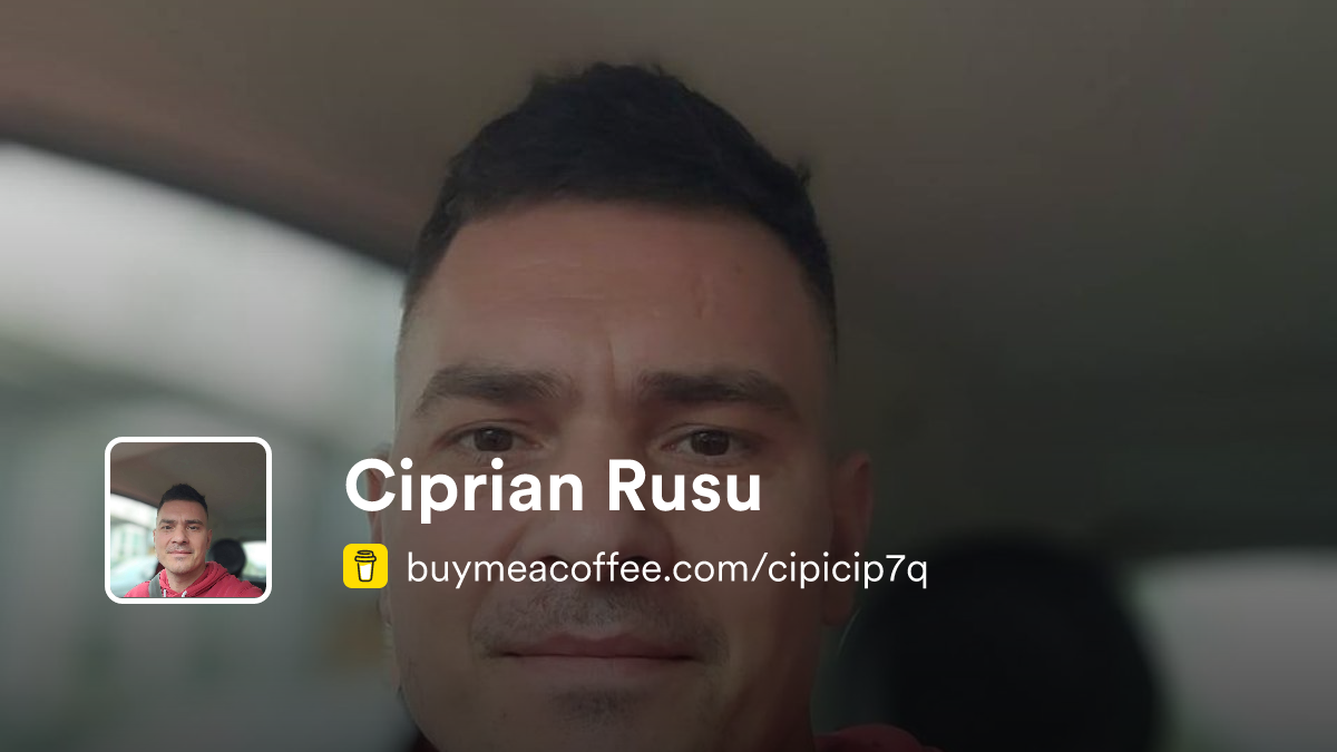 Ciprian Rusu - Buymeacoffee