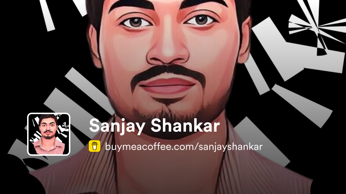 Sanjay Shankar - Buymeacoffee